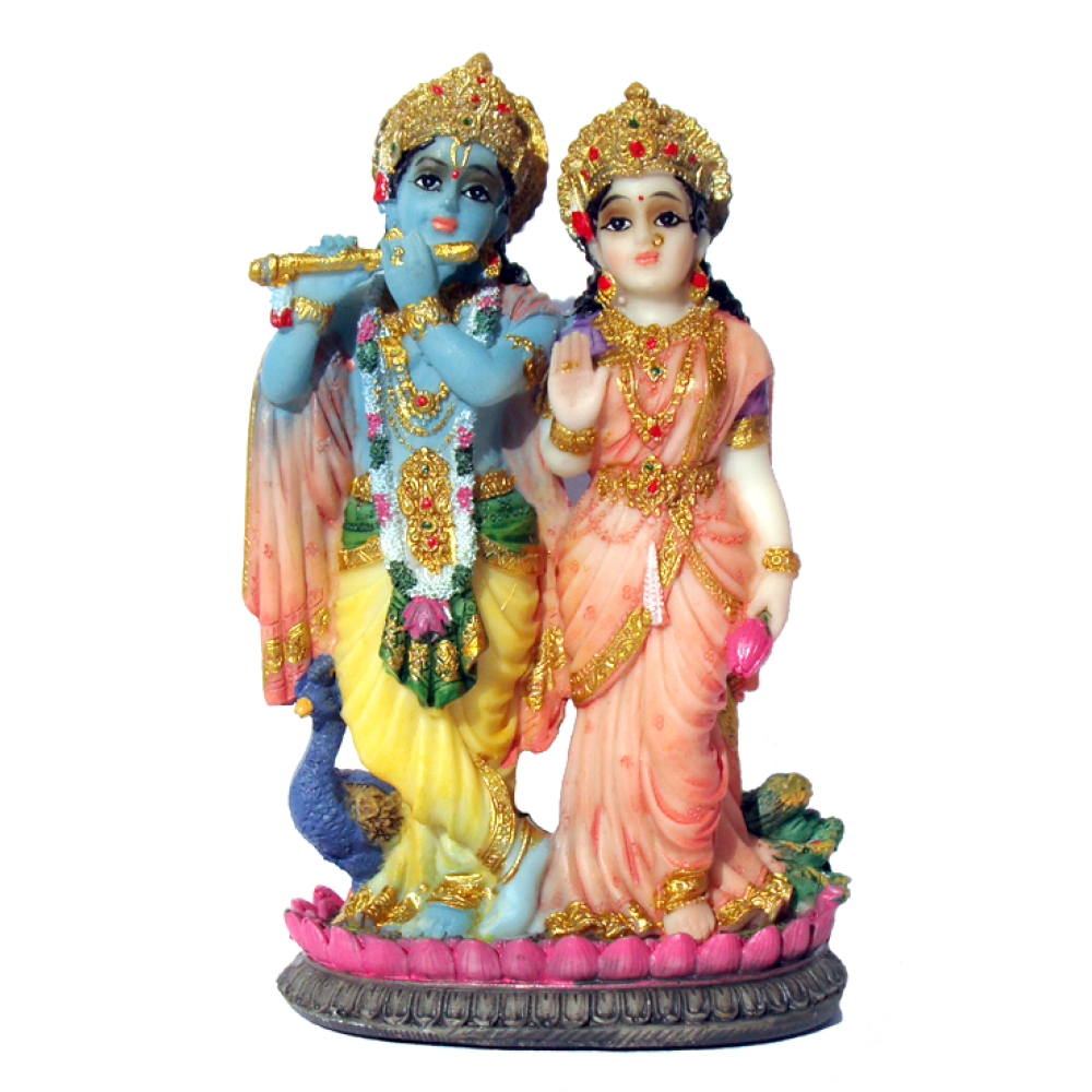 radha-krishna-murti-auf-lotus